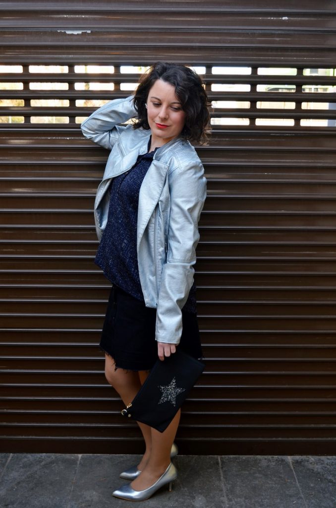 Azul, negro y metalizados | Mi Vestido Azul Blog